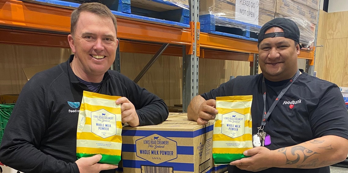 Southern Pastures donates 400kg of Lewis Road Creamery milk powder ...